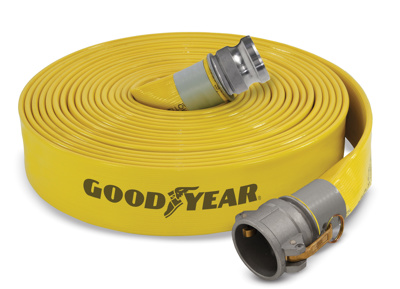 High-Pressure Yellow Jacket PVC/Nitrile Discharge Hose, 6" x 50' M & F ...