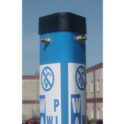 TriView Flex™ Marking Posts, 66" Blue, Internal Test Station ...