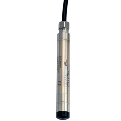 Keller Microlevel Submersible Level Transmitter, Titanium & PE Cable, 0 ...