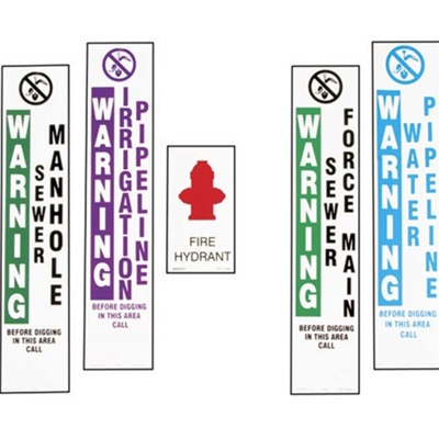 Custom Printed Warning Fire Hydrant Decal with Name & Phone # for 1 ...