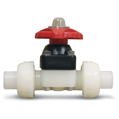 Kynar True Union Diaphragm Valve 1/2" PVDF/PPG IPS SOC | USABlueBook.com