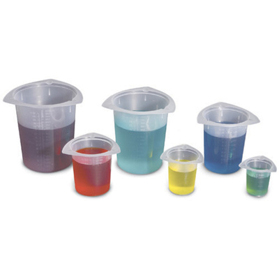 Tri-corner beakers, Polypropylene, 50mL, 100 per pack | USABlueBook.com