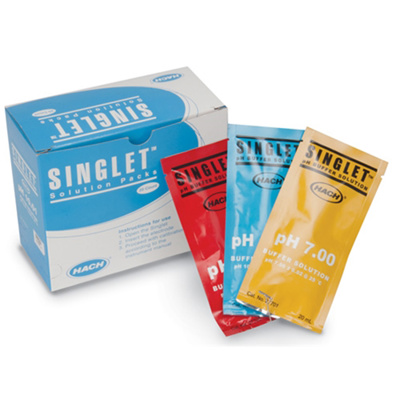 Hach Singlet™ Single-Use pH 10.01 Buffer Pouches, 20 Pack, 2770220 ...
