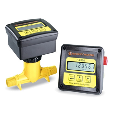 Blue-White® DIGI-METER® F-2000 Flowmeter, 1" PP Tee, 5-50 GPM, Sensor ...