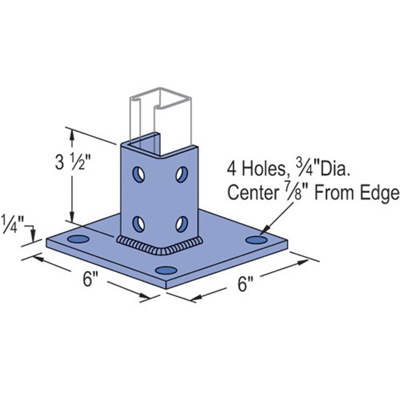 Post Base P2072A SQ EG | USABlueBook.com