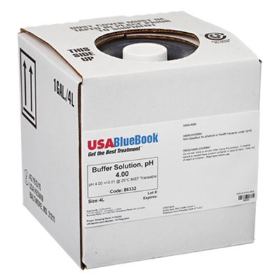 BDH Buffer, pH 4, Red, 4L Cubitainer | USABlueBook.com