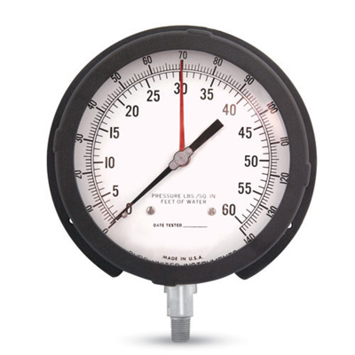 6" Altitude/Pressure Gauge 0-30PSI, 0-70 FT H2O, 6132-5213 ...