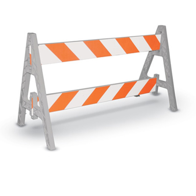 Reflective Barricade Board, 8" x 6' | USABlueBook.com