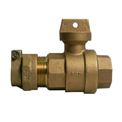 A.Y. MCDONALD Lead-Free Ball Style Curb Stop Valve, Regular Pattern, 1 ...