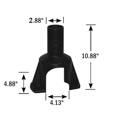 A.Y. MCDONALD Curb Box Base Arch Converter Small to Enlarged Base, CI ...