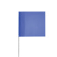 Blue Marking Flag w/ 21" Wire Staff, 2.5" x 3.5", Plain, 100/pk | USABlueBook.com
