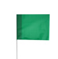 Green Marking Flag w/ 30" Wire Staff, 4" x 5", Plain, 100/pk | USABlueBook.com